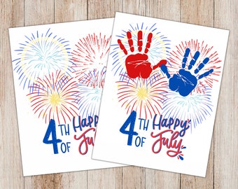 Set of 20 4th of July Handprint Art, Activity, Coloring Pages ...
