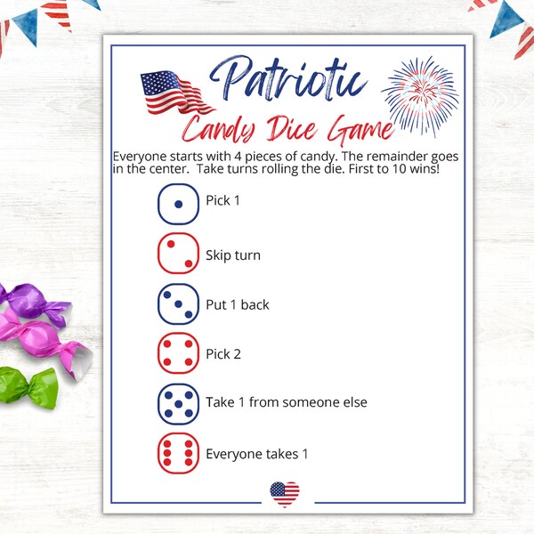 Patriotic Game - Etsy