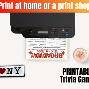 Broadway Musical Trivia Game, Musical Theater Fill in the Blank Quiz ...