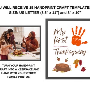 Thanksgiving Handprint Art, Fall Handprint Craft, Turkey Kid Craft ...