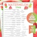 Watermelon Trivia Game, Spring Trivia Game, Summer Birthday Party Game ...
