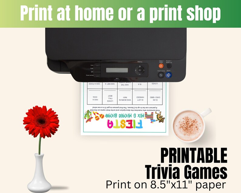 Fiesta Trivia Game Bundle,23 Mexican Taco Fiesta Games,quinceañera ...