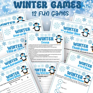 What's Your Snowman Name Game WITH NAMETAGS + SIGN, Winter Christmas ...