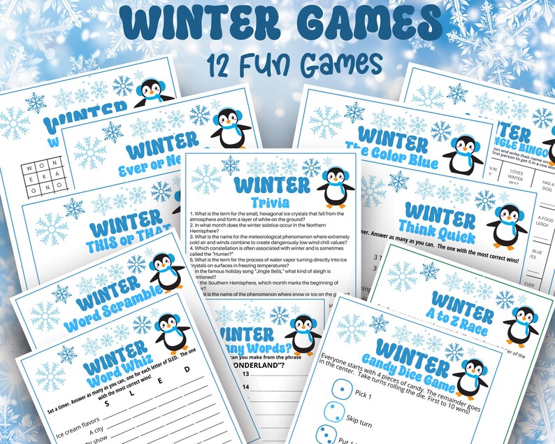 What's Your Snowman Name Game WITH NAMETAGS + SIGN, Winter Christmas ...