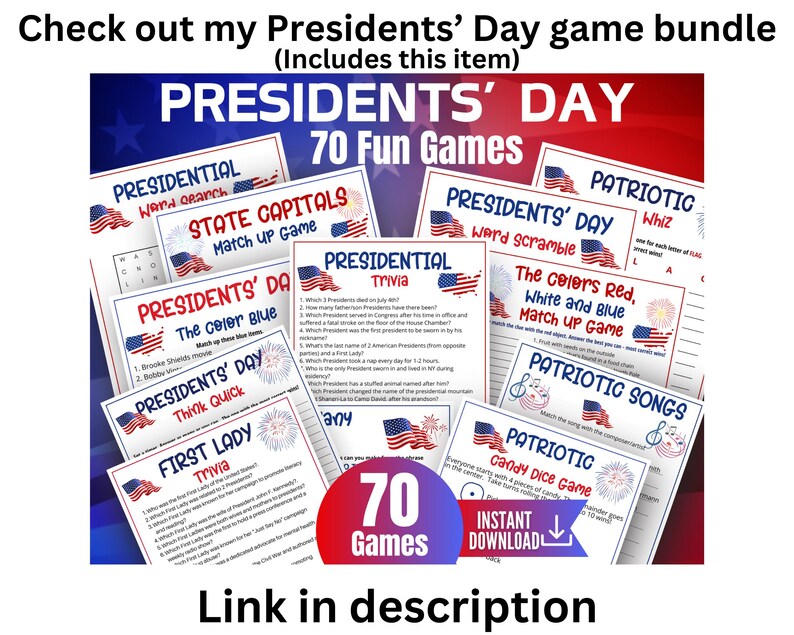 Who is the Most Patriotic, July 4th Game, Labor Day Trivia Game ...