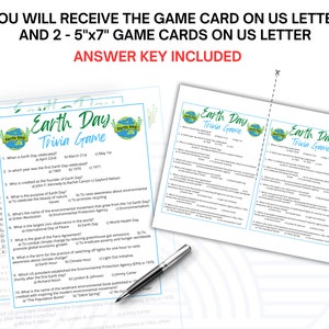 Earth Day Trivia Game, Multiple Choice Earth Day Games, Classroom ...