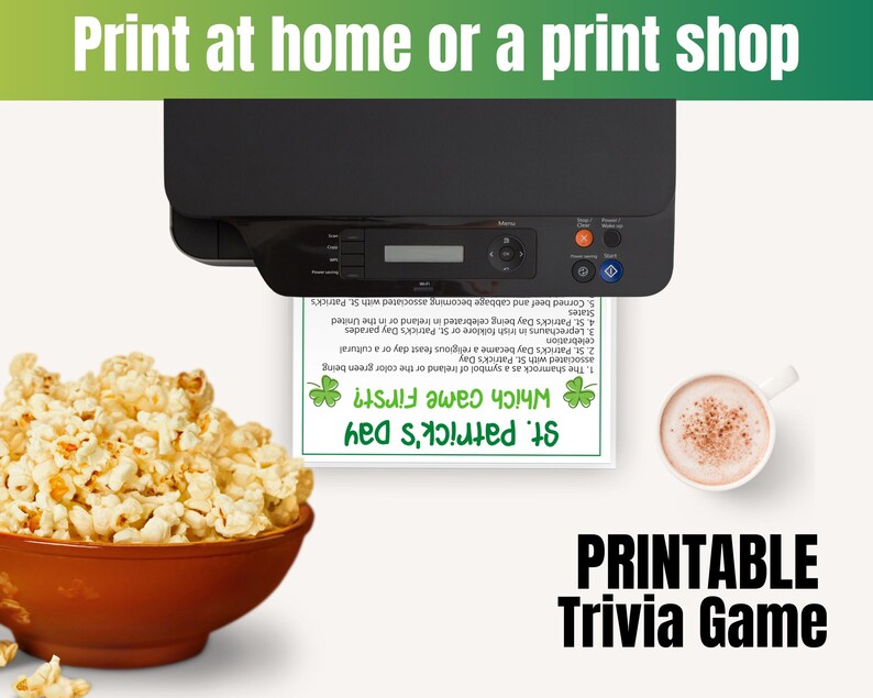 St Patrick's Day Which Came First Trivia Game,st Paddy's Day Quiz,irish ...
