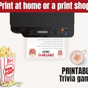 Popcorn Jokes for Kids, Printable Popcorn Pun Game, Popcorn Baby Shower ...