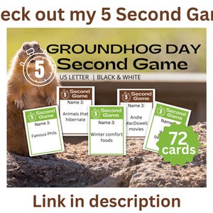 Groundhog Day Name That Phil Game, Groundhog Day Trivia Match Up ...