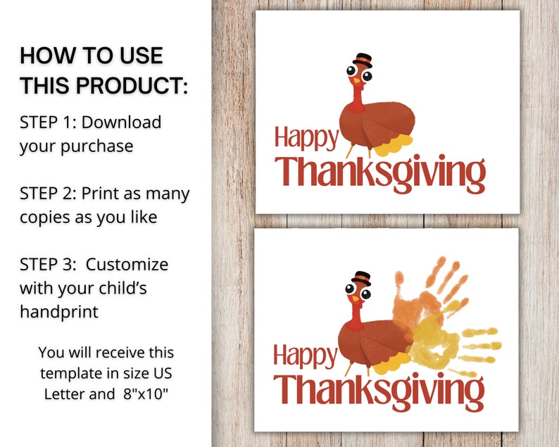 Thanksgiving Handprint Art, Fall Handprint Craft, Turkey Kid Craft ...