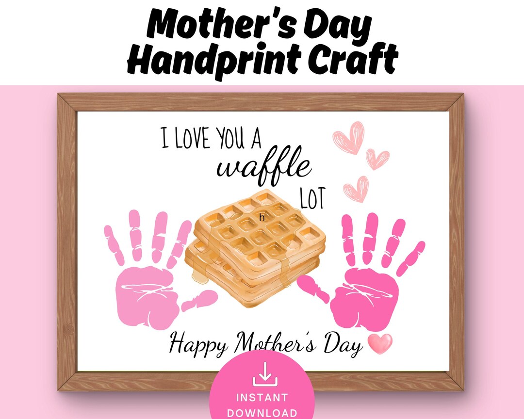 Mother's Day Handprint Craft, Spring Handprint Art, Handprint Craft ...