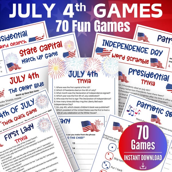 Patriotic 4th July - Etsy