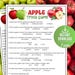 Apple Trivia Game, Fall Trivia Game, Halloween Party Game, Autumn ...