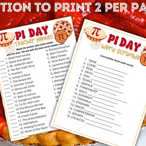 Pi Day Trivia Bundle, Printable Pi Day Game for Kids and Adults ...