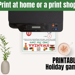Kwanzaa Candy Dice Game, Kwanzaa Party Game, Kid's Printable Game ...