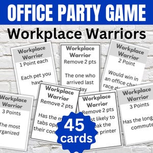 Office Party Game, Staff Employee Activity for Coworkers, Workplace ...