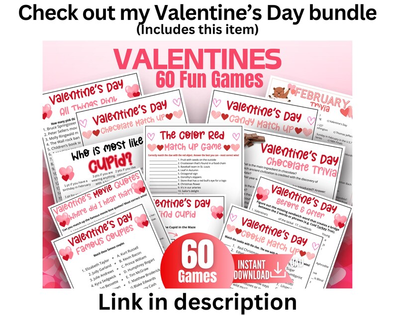 Valentine's Day Before & After Trivia Game, Fill in the Blank ...