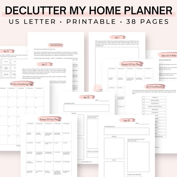 Declutter Planner - Etsy