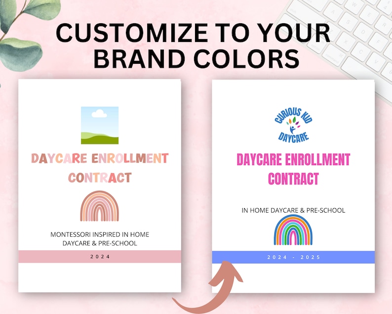 Daycare Contract Form, Child Care Contract, Home Daycare Contract ...