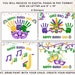 Mardi Gras Handprint Art, - 4 Pack Bundle Mardi Gras Activity ...