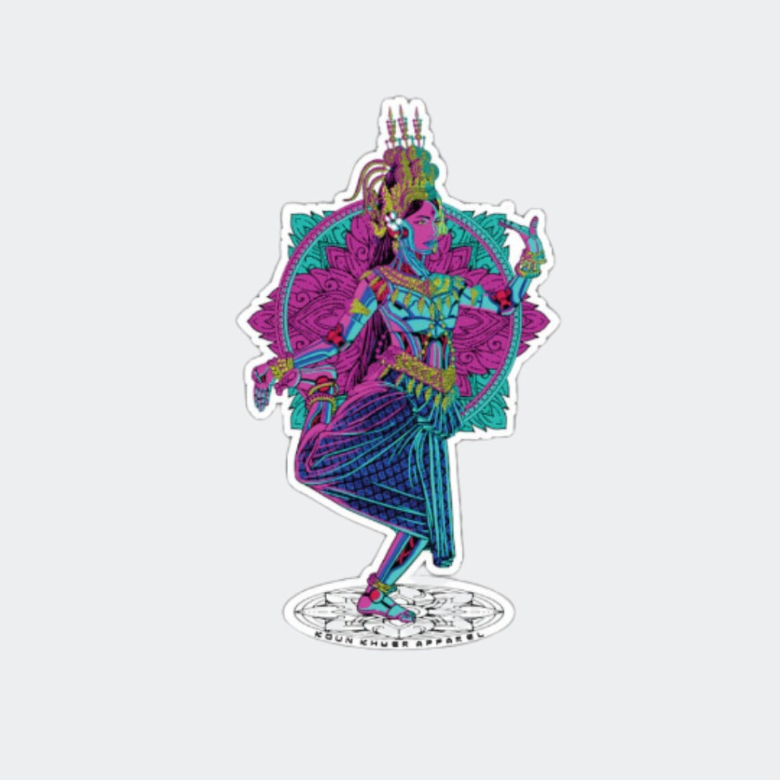 Apsara Sticker | Apsara Cyborg Decal | Khmer Angel Vinyl Sticker ...