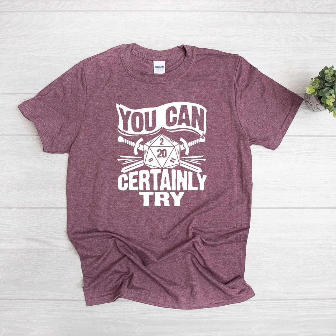 You Can Certainly Try Shirt DND Shirt DM Accessories RPG | Etsy