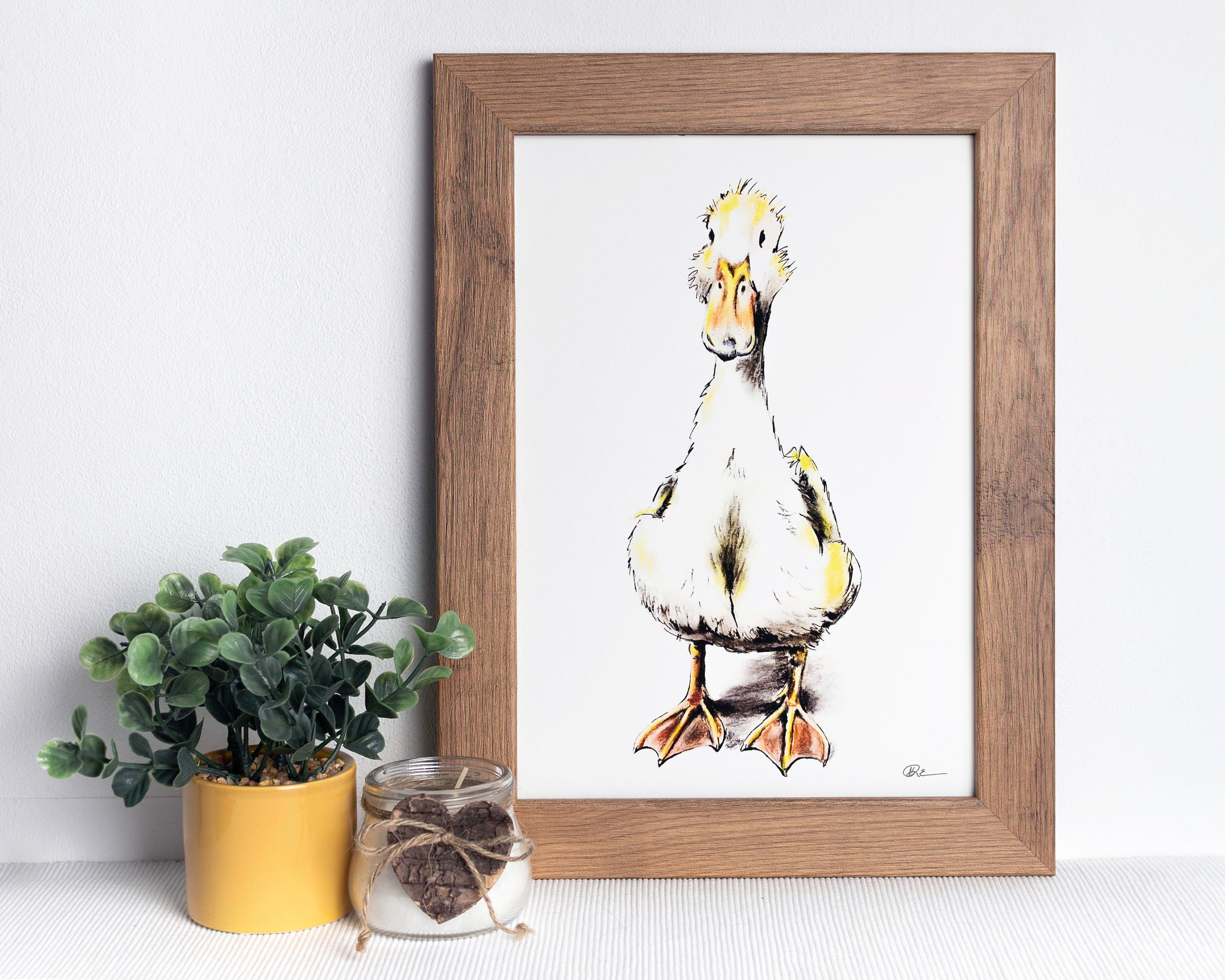 A3 Duck Print Animal Art Print Duck Art Print Duck Art | Etsy