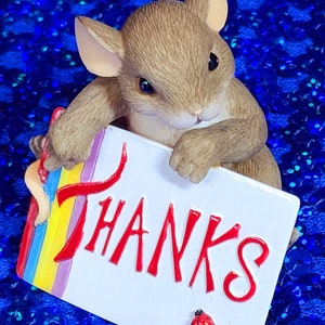Fitz & Floyd "thanks" - Charming Tails Collection Figurine for ...