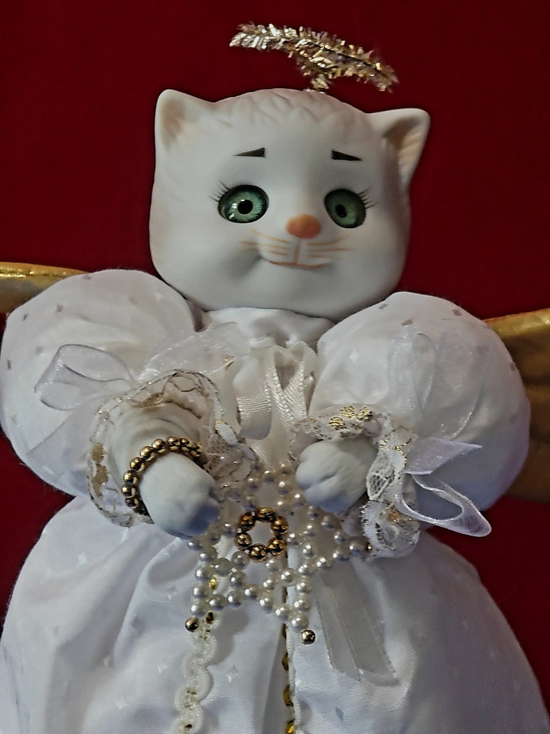 White Angel Porcelain Cat Dolly Dingle Doll by Goebel, Bette Ball ...