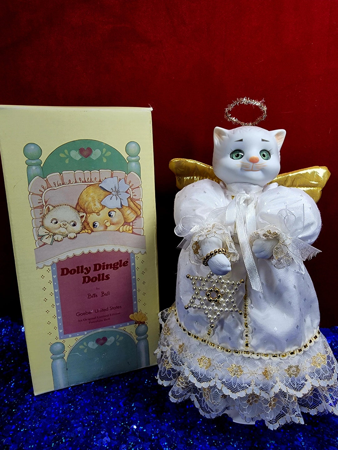 White Angel Porcelain Cat Dolly Dingle Doll by Goebel, Bette Ball ...