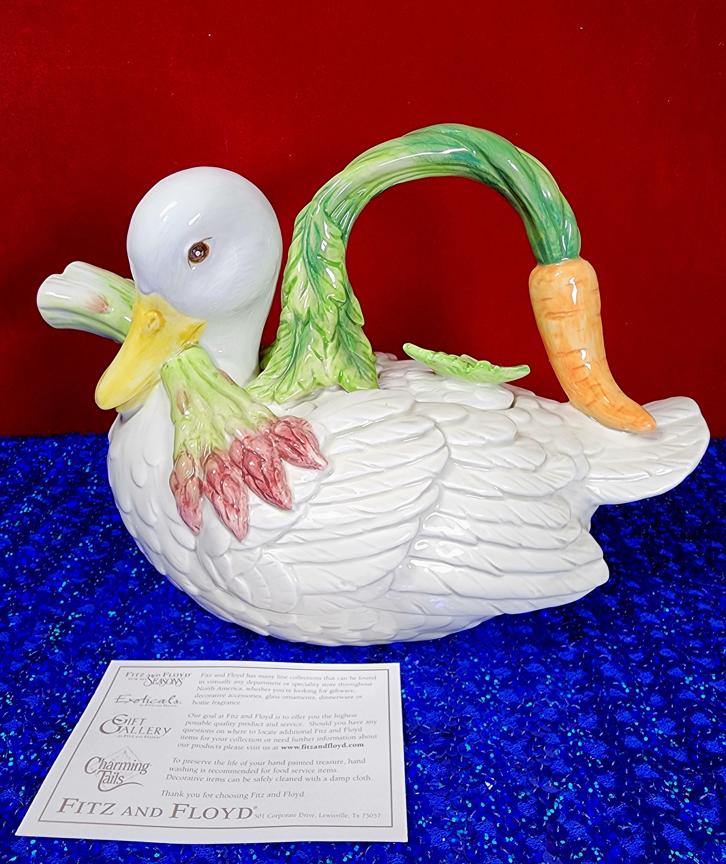 Vintage Fitz Floyd Duck Teapot: Le Canard Collection, 2003 (original ...