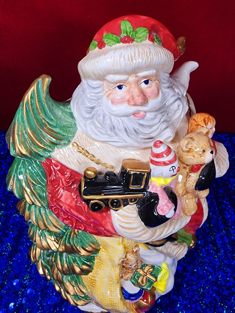 Fitz & Floyd Renaissance Santa Cookie Jar, Omnibus Collection, 1994 ...