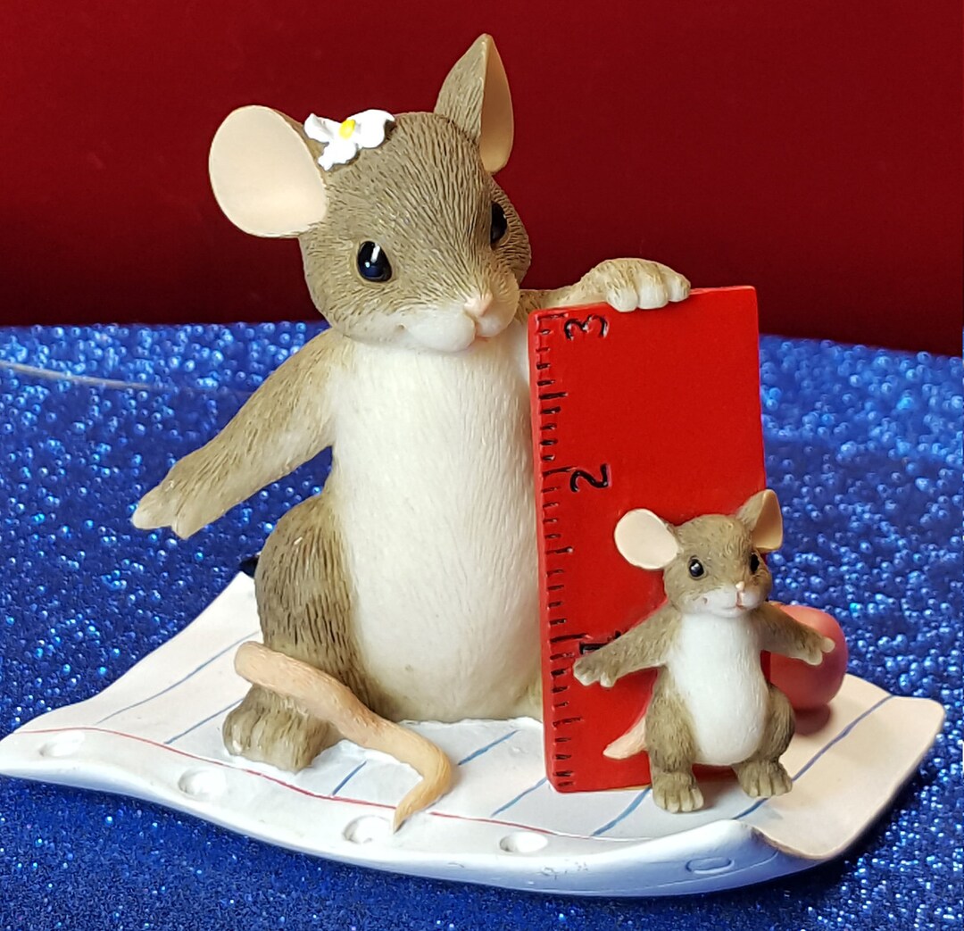 Fitz and Floyd Charming Tails Figurine: "you Always Measure Up" - Etsy