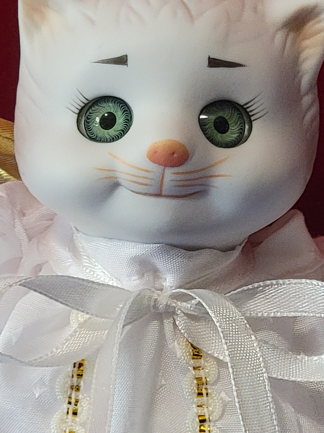 White Angel Porcelain Cat Dolly Dingle Doll by Goebel Bette - Etsy