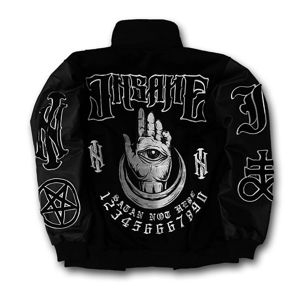 Satanic 666 Varsity Jacket Retro Streetwear Stylish - Etsy