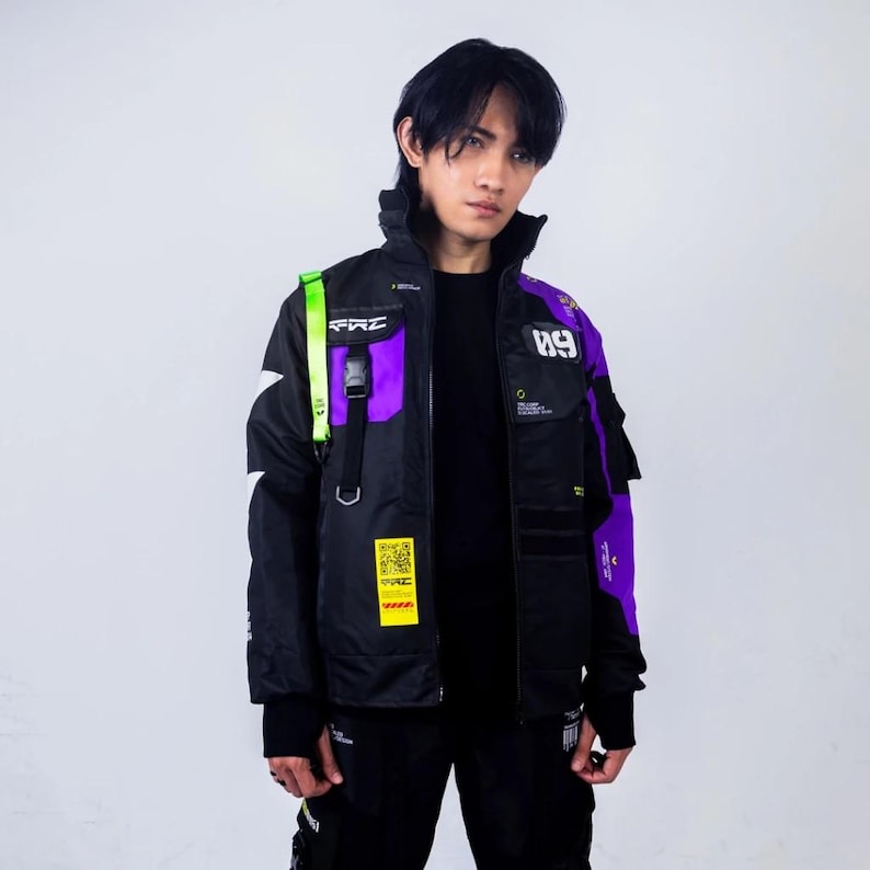 Purple Tracker Suit Robotic Style Jacket - Track Suit - Cyborg - Armor ...