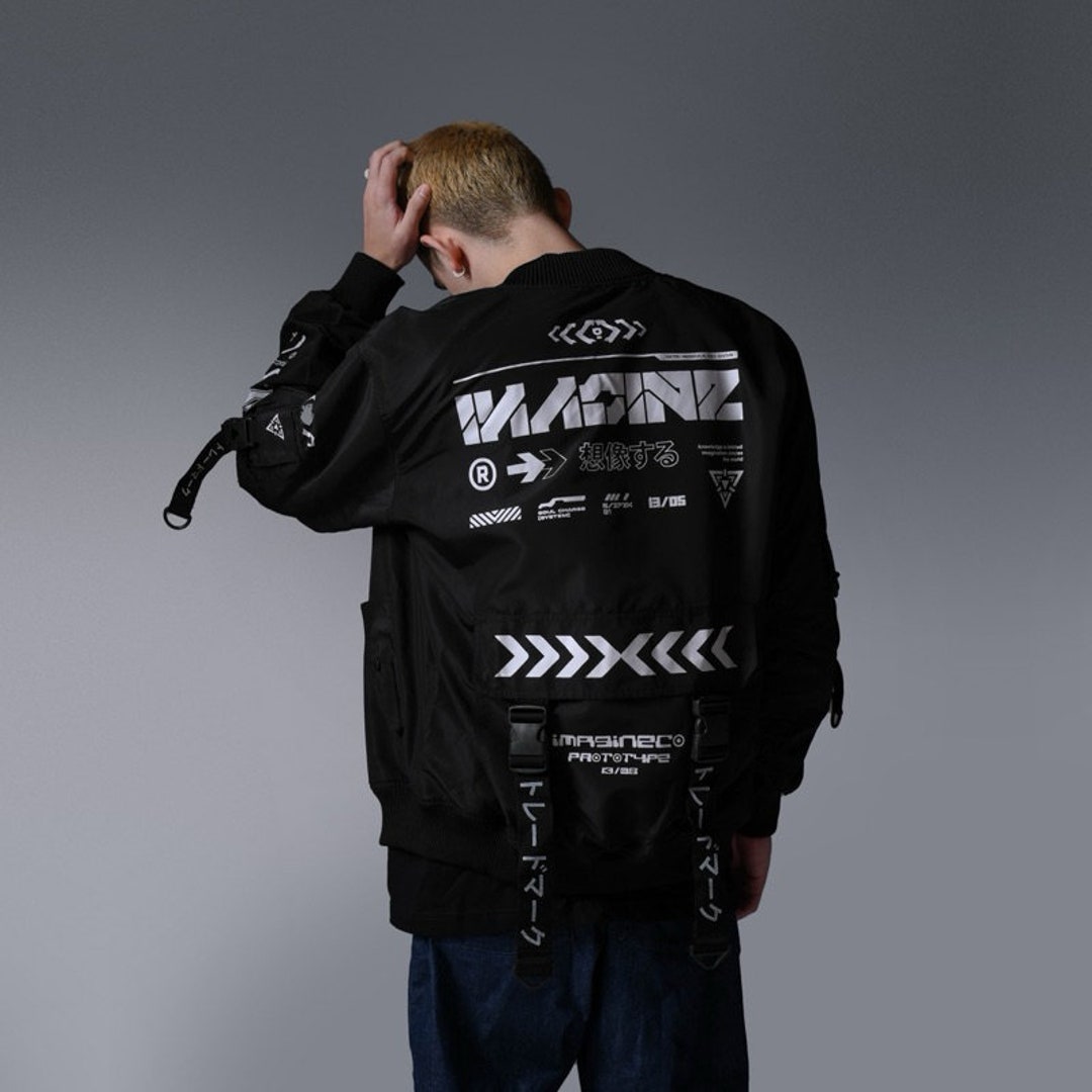 Black Tracker Suit Prototype Style Jacket - Track Suit - Cyborg - Armor ...