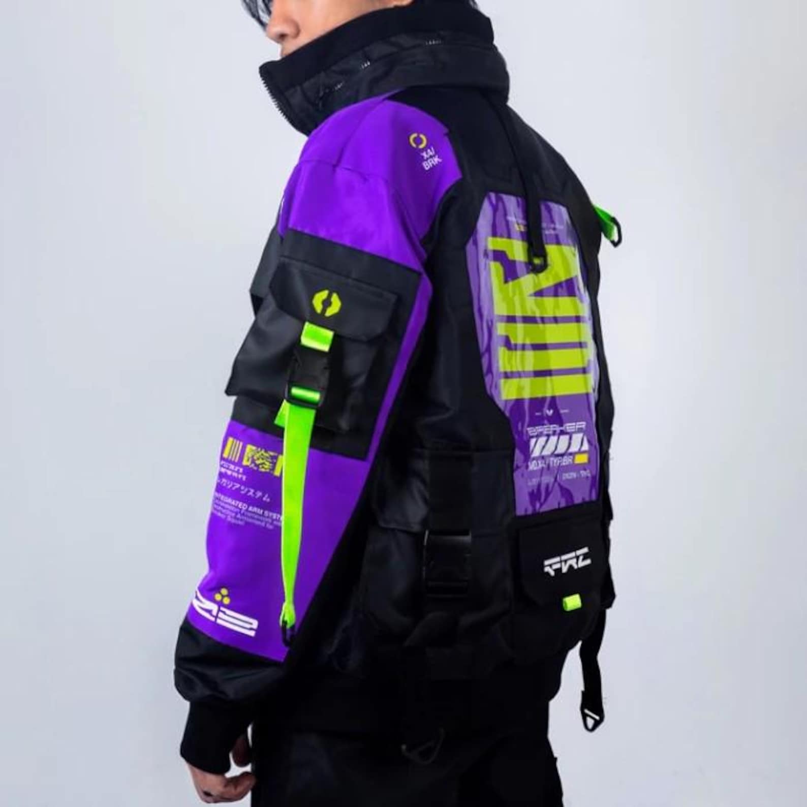 Purple Tracker Suit Robotic Style Jacket - Track Suit - Cyborg - Armor ...