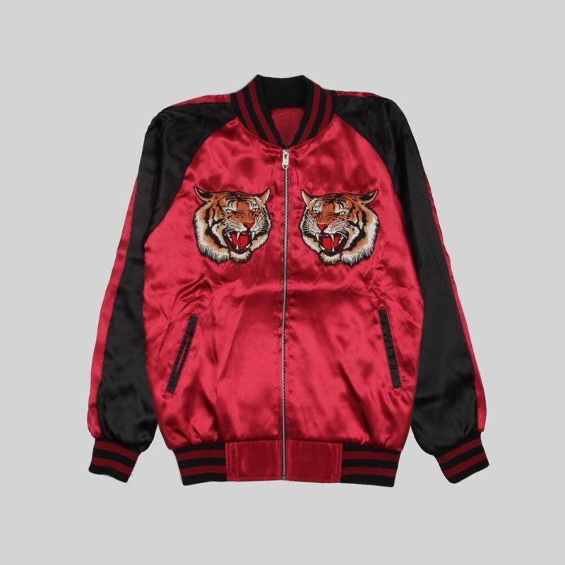 Tiger Snake Sukajan - Varsity Jacket - Japanese Streetwear - Style ...