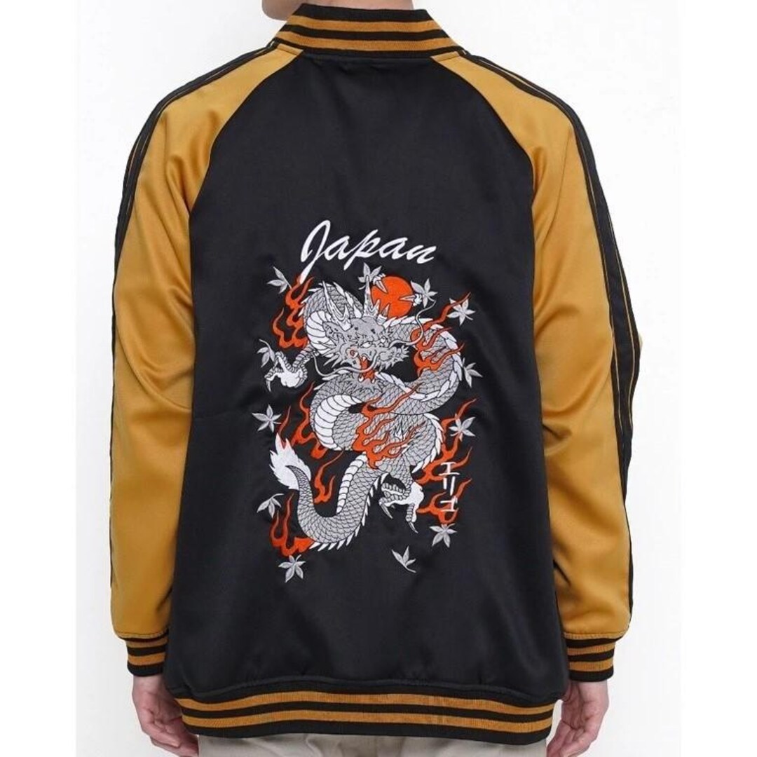 Japan Dragon Sukajan Japan Varsity Jacket - Japanese Streetwear - Style ...