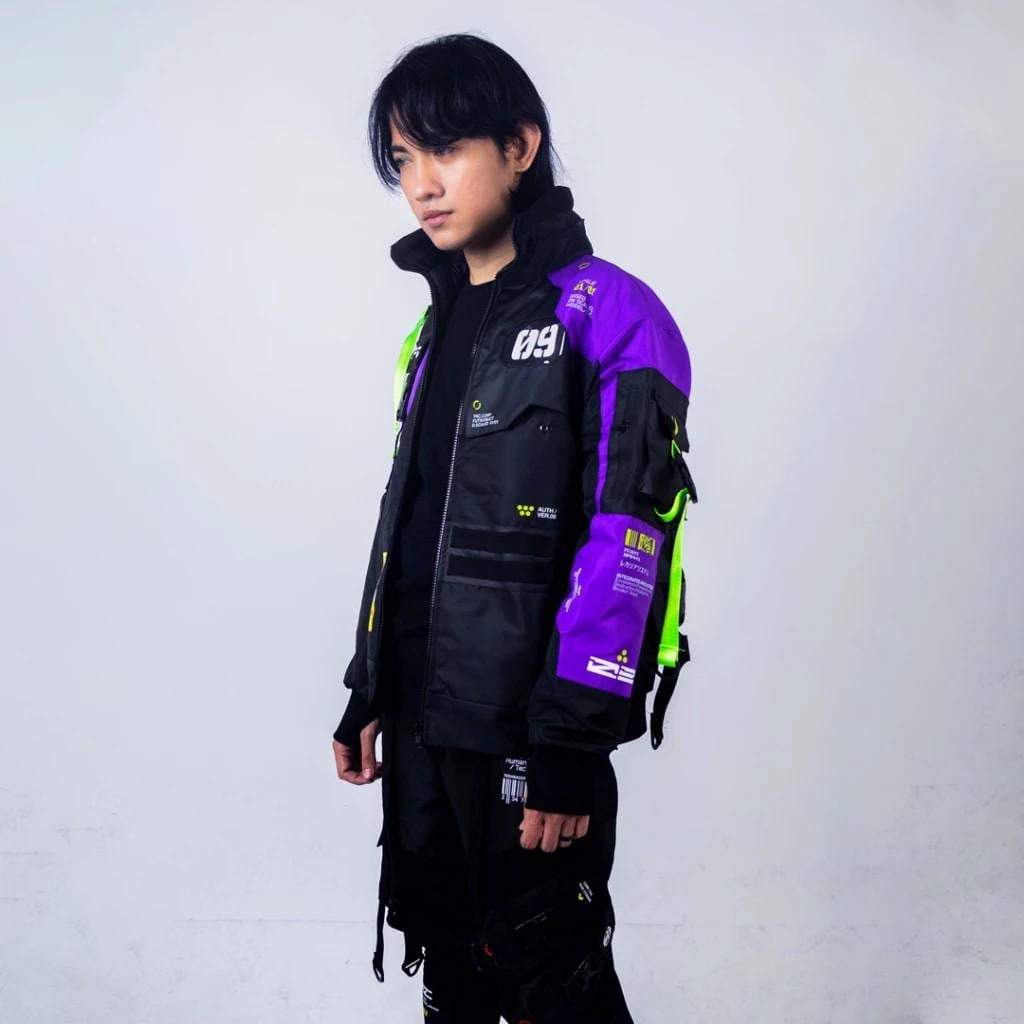 Purple Tracker Suit Robotic Style Jacket - Track Suit - Cyborg - Armor ...