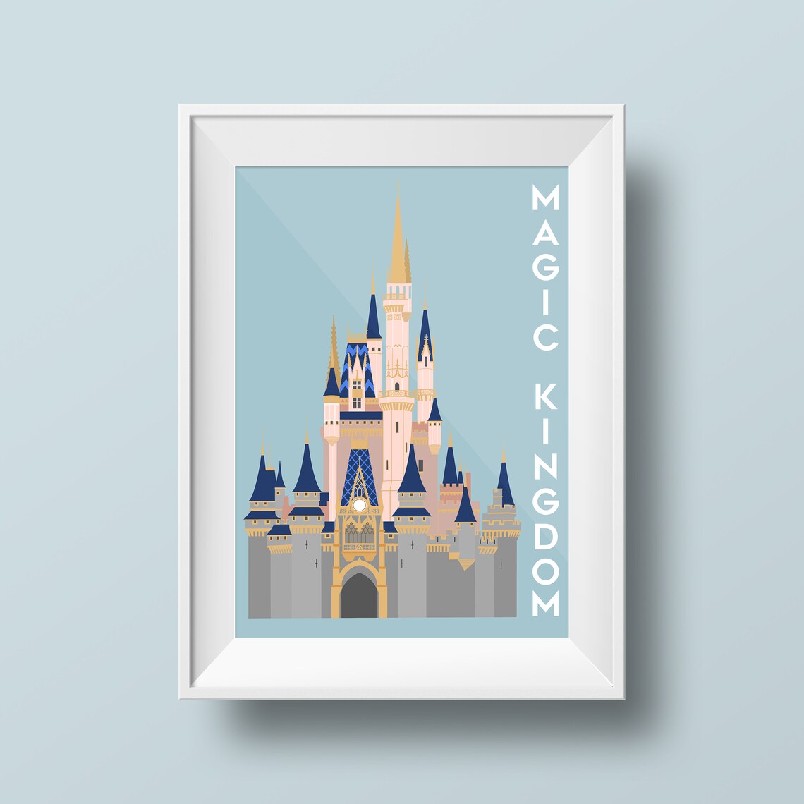 Magic Kingdom Cinderella's Castle Print Poster - Etsy