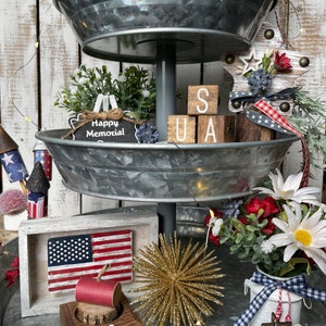 Patriotic Tiered Tray Bundle Memorial Day 4th of July - Etsy