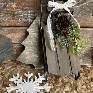 Miniature Sled Tiered Tray Decor Assorted Colors Sled - Etsy