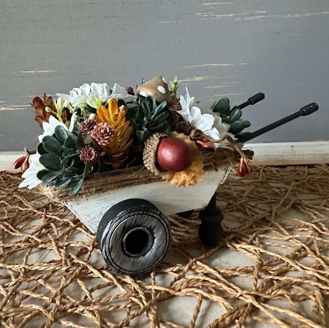 Mini Wheelbarrow, Tiered Tray Decor, Fall Decor - Etsy