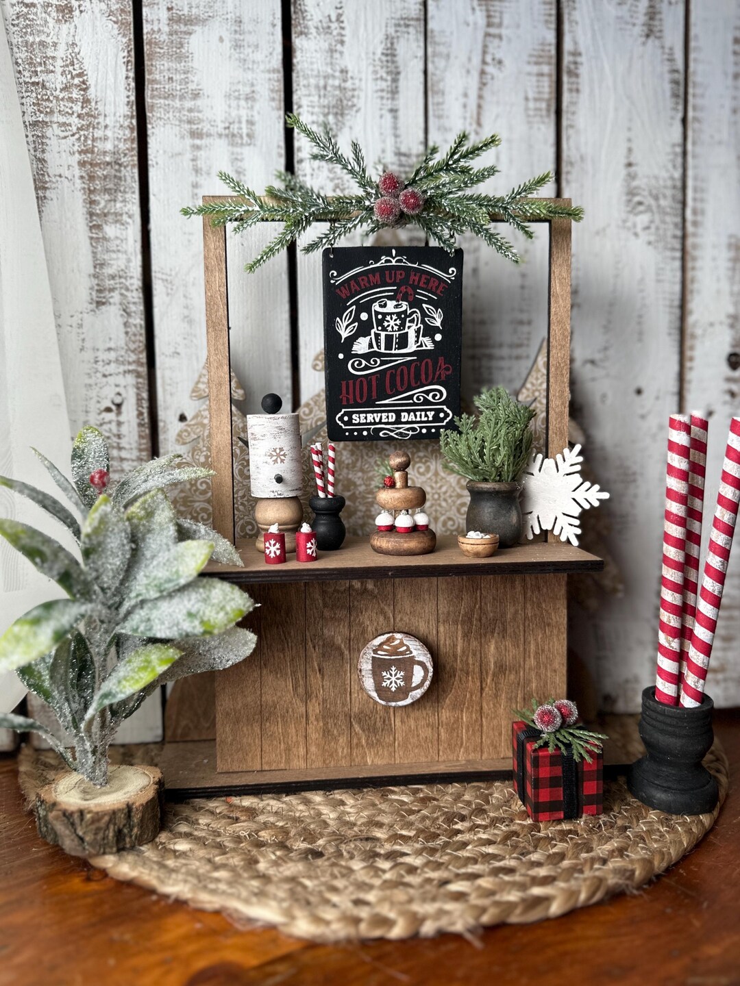 Hot Cocoa 11” Bundle, Roadside Stand, Interchangeable, Magnetic ...