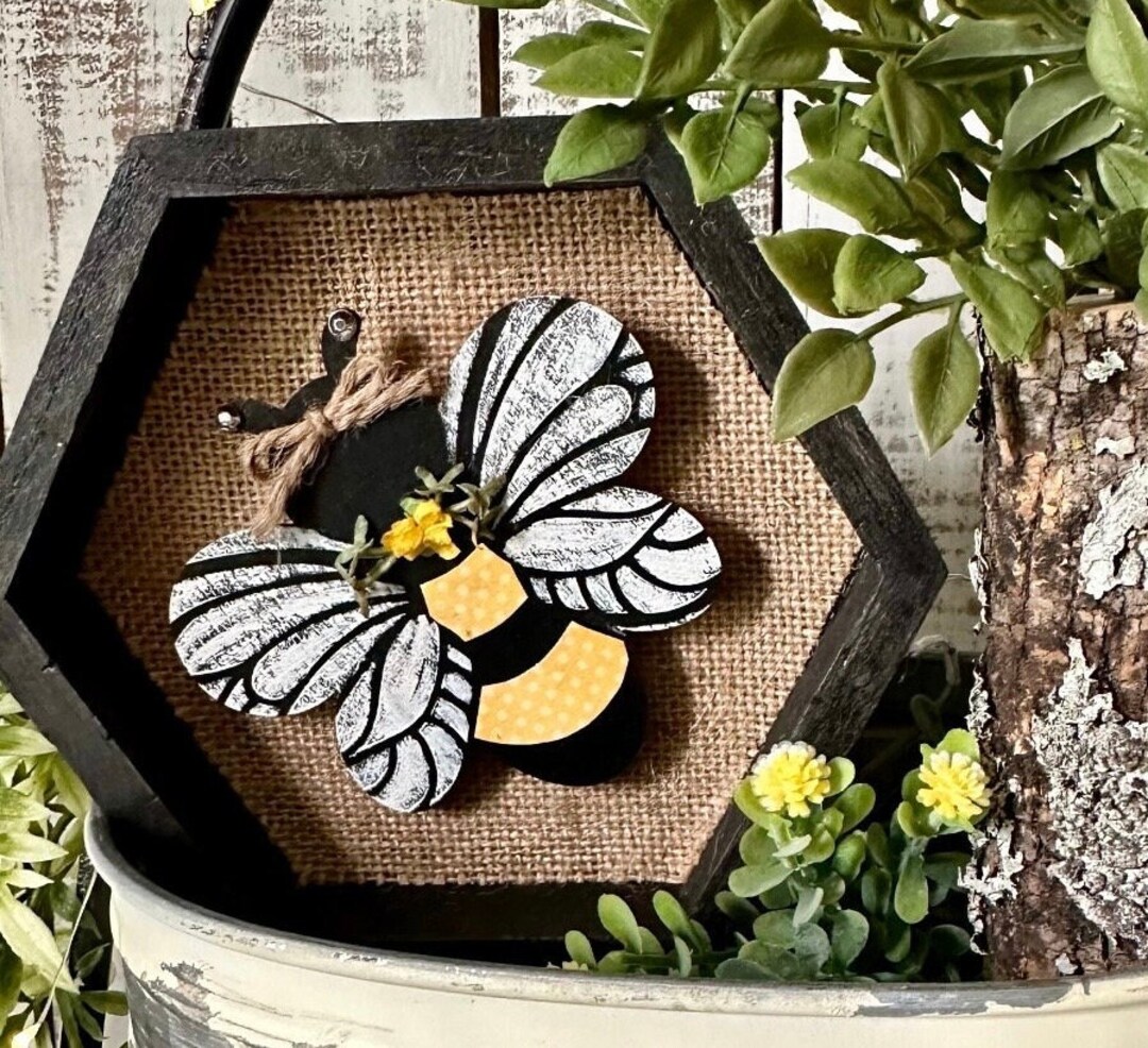 Frame, Easel & Post Set, Hexagon Frame, Tiered Tray Decor, Changeable ...