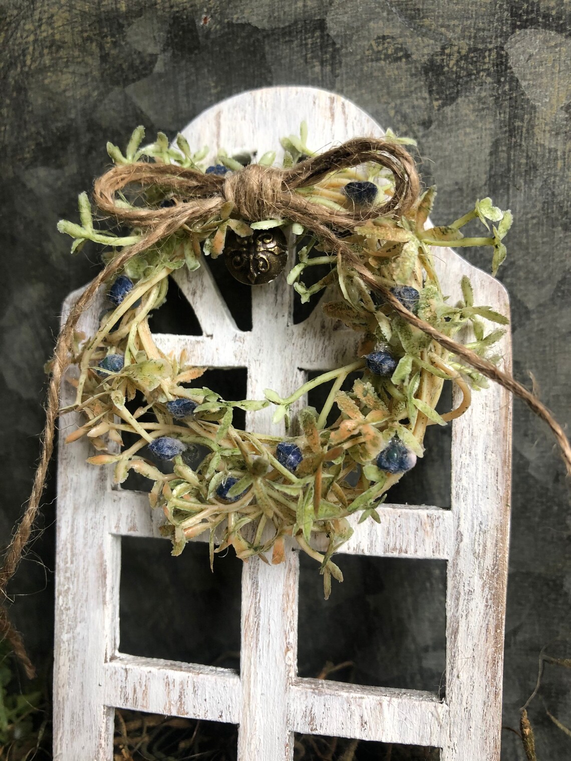 Blueberry Wreath Miniature Blueberry Wreath for Mini Door | Etsy