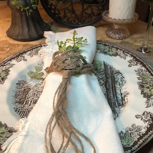 Napkin Ring Set, Celtic Knot, Set of 4, St Patrick’s Day, Rustic Decor ...