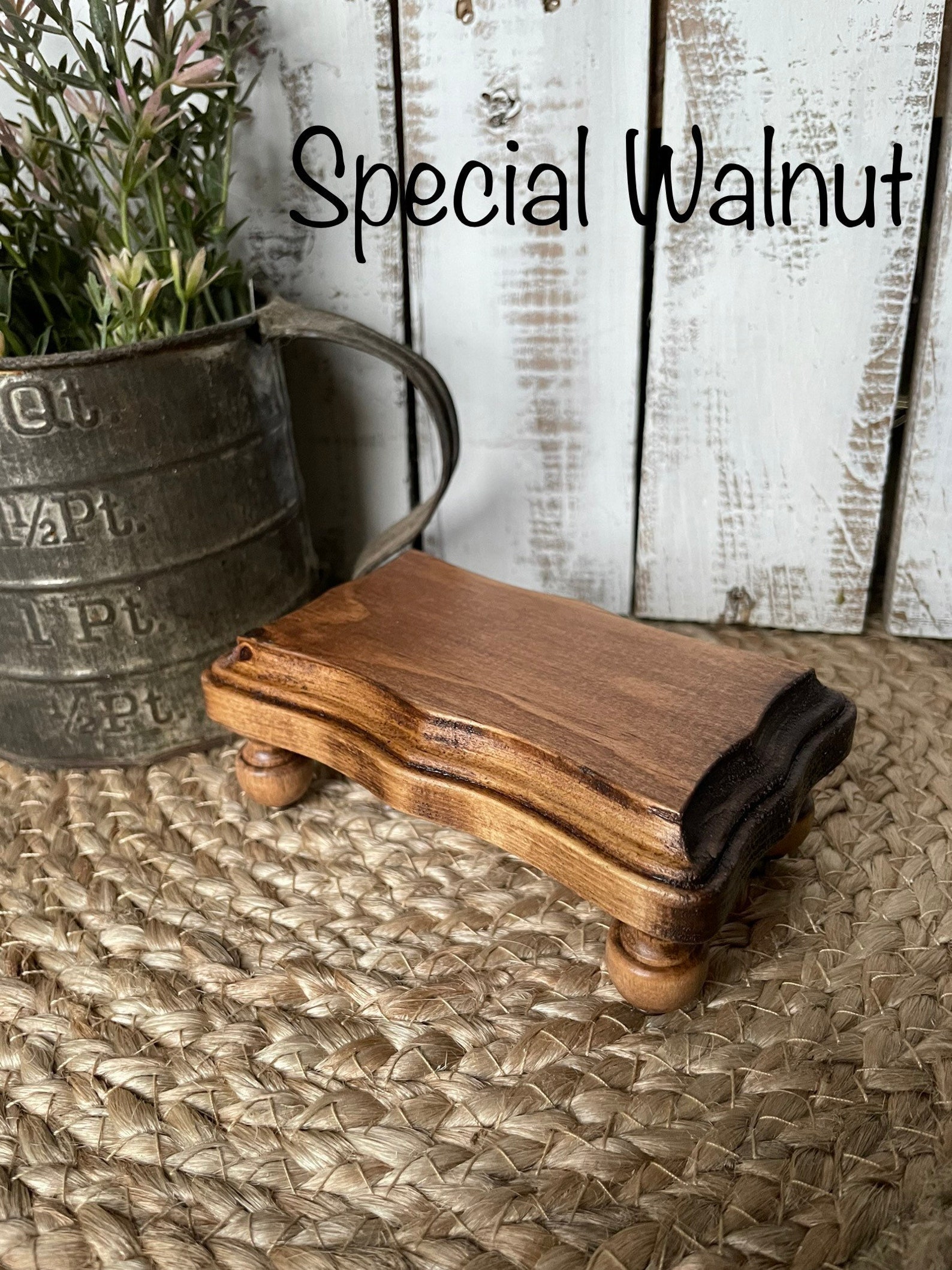 Mini Riser Distressed White Farmhouse Pedestal 5 X 3 - Etsy